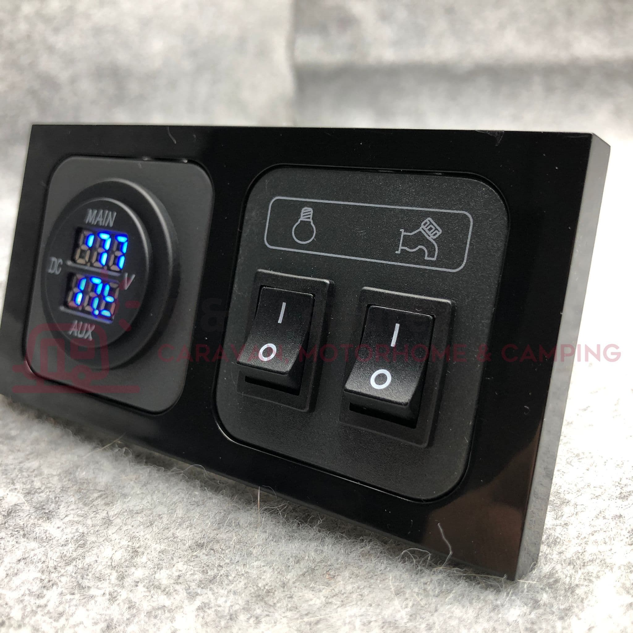 CBE C-Line Control Panel Twin Volt Meter Pump & Light Switch Gloss ...